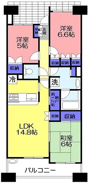 【ホームズ】リーセントヒルズパークフロントB棟[3LDK/賃料12万円/4階/75.46㎡]。賃貸マンション住宅情報