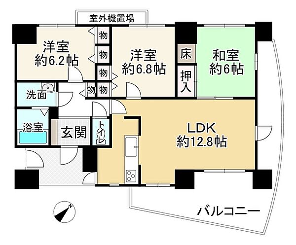 【ホームズ】エルベコート二色の浜｜貝塚市、南海線 貝塚駅 バス8分 五中前下車 徒歩8分の中古マンション