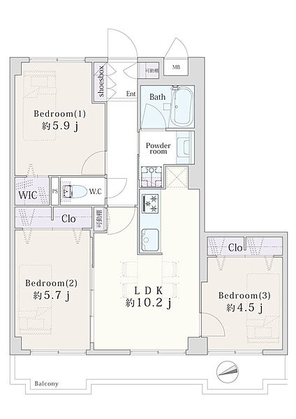【ホームズ】スターロワイヤル常盤台壱番館 506｜板橋区、東武東上線 ときわ台駅 徒歩11分の中古マンション