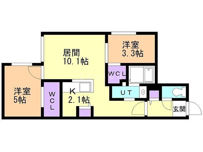【ホームズ】北海道札幌市中央区南四条西22丁目[2LDK/賃料9.5万円/1階/47.11㎡]。賃貸マンション住宅情報