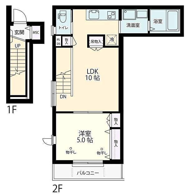 【ホームズ】でお部屋探し！MY MAISON 2階/205[1LDK/賃料13.7万円/44.97㎡]賃貸マンション住宅情報(物件番号:0124778-0004237、取扱い不動産会社 ...