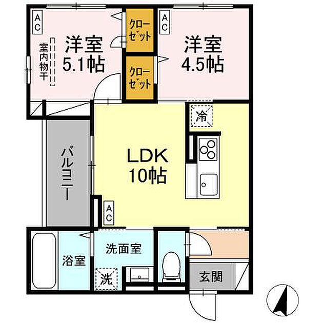 【ホームズ】でお部屋探し！宮城県仙台市若林区遠見塚3丁目15-12[2LDK/賃料11万円/47.11㎡]。賃貸アパート住宅情報(物件番号:0135561-0059101、取扱い不動産会社 ...