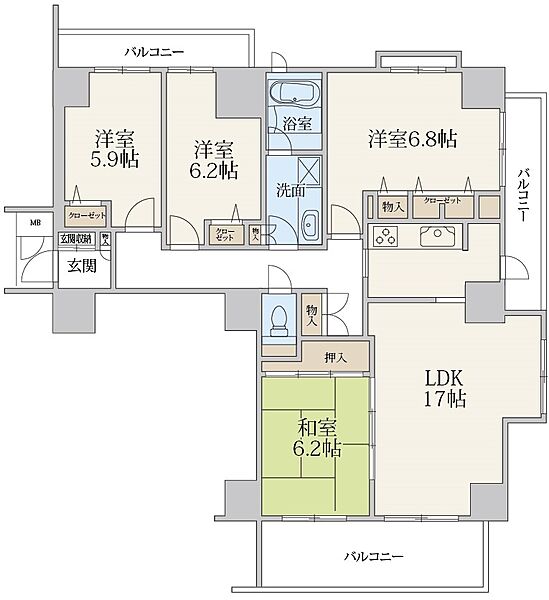 【ホームズ】ライフスクエア滝野公園 11｜印西市、北総鉄道 印西牧の原駅 徒歩13分の中古マンション