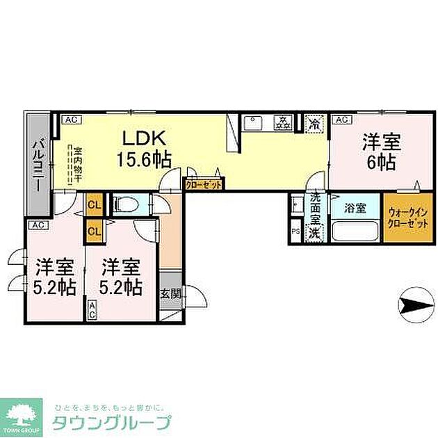 【ホームズ】仮称）世田谷区大蔵1丁目PJ新築工事[3LDK/賃料23.4万円/2階/70.17㎡]。賃貸アパート住宅情報