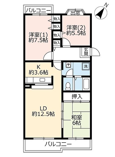 【ホームズ】UR平城左京[3LDK/賃料6.73万円/4階/81.18㎡]。賃貸マンション住宅情報