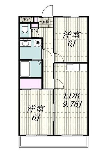 【ホームズ】でお部屋探し！内田ビル 4階/402[2LDK/賃料9.7万円/51.15㎡]賃貸マンション住宅情報(物件番号:0140059-0068017、取扱い不動産会社:株式会社タウン ...