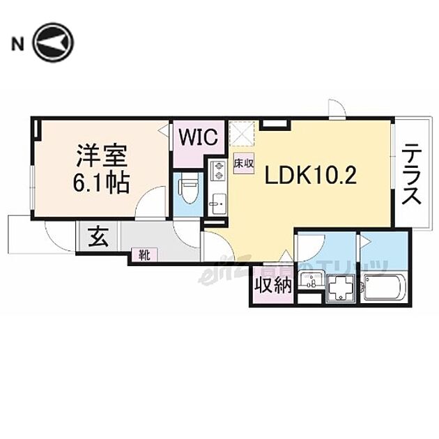 【ホームズ】ティープラント飛鳥[1LDK/賃料7.3万円/1階/41.02㎡]。賃貸アパート住宅情報