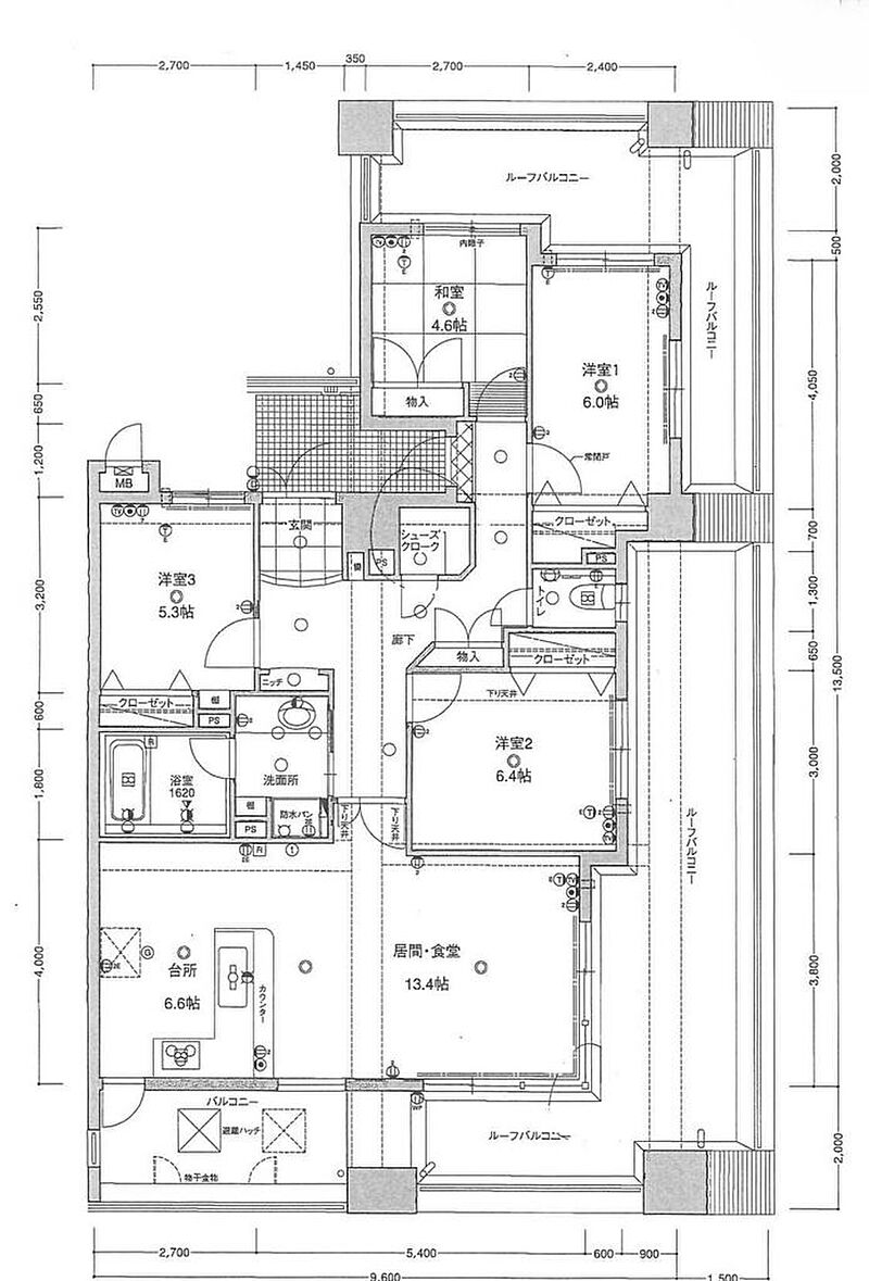 クィーンズプラザ久留米中央 1301|13階|101.69m2|4LDK|2,800万円