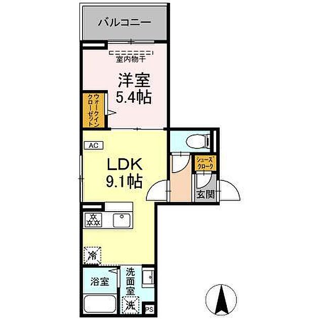 【ホームズ】D Paina小杉陣屋町II[1LDK/賃料12.7万円/2階/35.54㎡]。賃貸アパート住宅情報