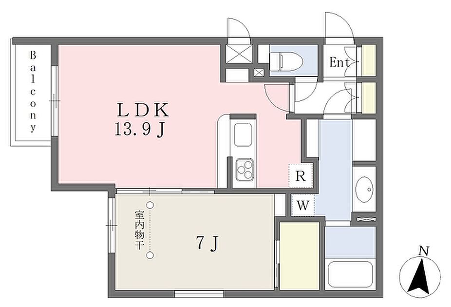 【ホームズ】でお部屋探し！CASAαならまち 2階/205[1LDK/賃料9.3万円/50.33㎡]賃貸マンション住宅情報(物件番号:0005612-0019175、取扱い不動産会社:株式会社 ...