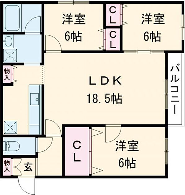 【ホームズ】シンフォニア千歳[3LDK/賃料14.8万円/1階/77.65㎡]。賃貸マンション住宅情報