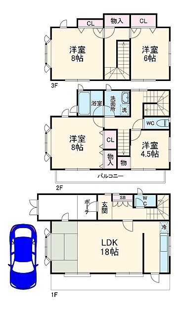 【ホームズ】でお部屋探し！八幡5丁目戸建 1[4LDK/賃料18.5万円/119.93㎡]賃貸一戸建て住宅情報(物件番号:3701036-0384371、取扱い不動産会社:ハウスコム千葉 ...