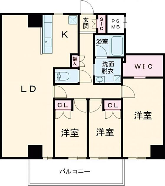 【ホームズ】でお部屋探し！D・TERRACE千早 6階/601[3LDK/賃料15.2万円/83.25㎡]賃貸マンション住宅情報(物件番号:3701193-0172548、取扱い不動産会社 ...