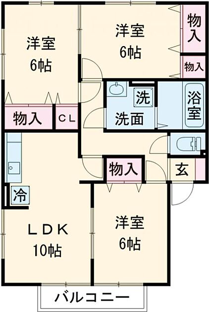 【ホームズ】でお部屋探し！ガーデンコーポ 2階/201[3LDK/賃料11.5万円/68.83㎡]賃貸アパート住宅情報(物件番号:3701037-0292634、取扱い不動産会社:ハウスコム東 ...